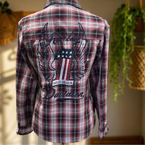 Harley-Davidson | Tops | Harley Davidson Women Small Patriot American ...